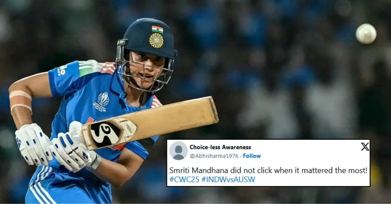 AUS vs IND: Fans mercilessly troll Smriti Mandhana for poor performance ...